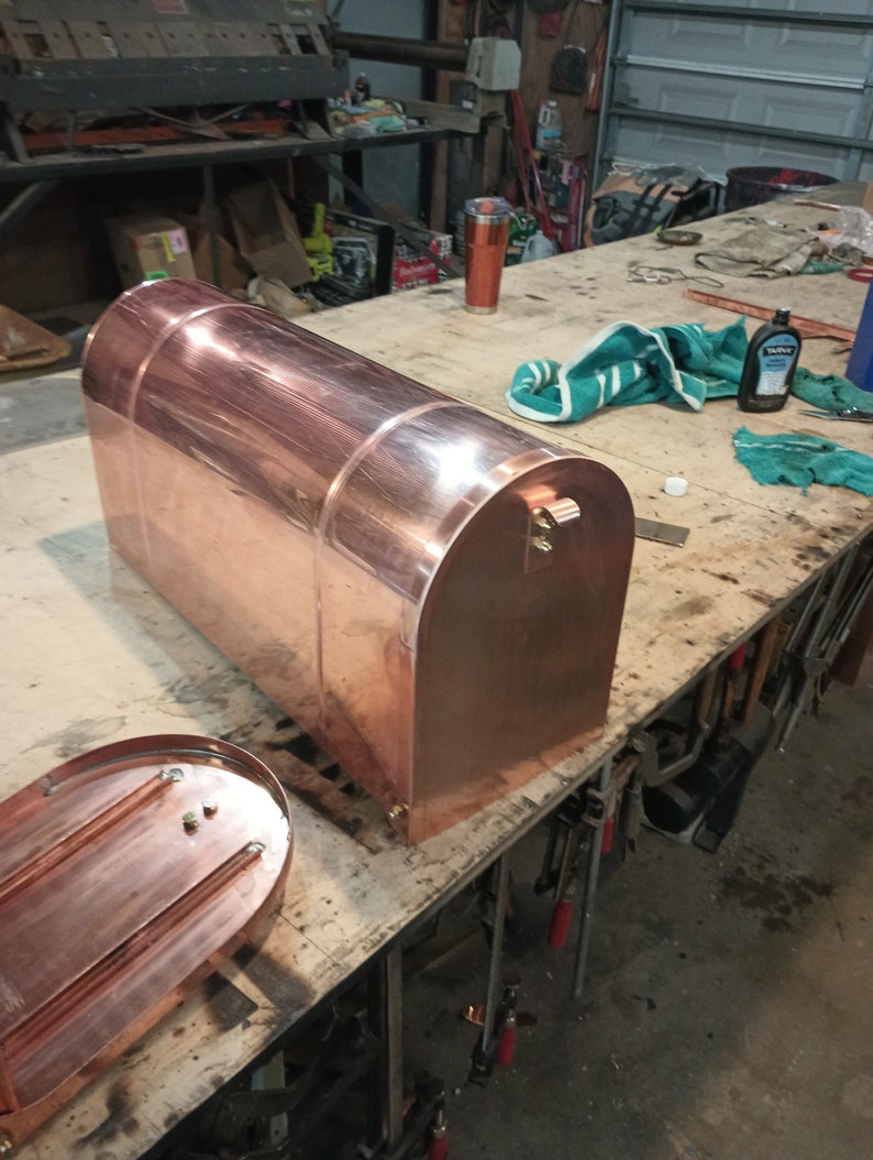 24x9x11 Copper Mailbox With Brass Hardware - Etsy