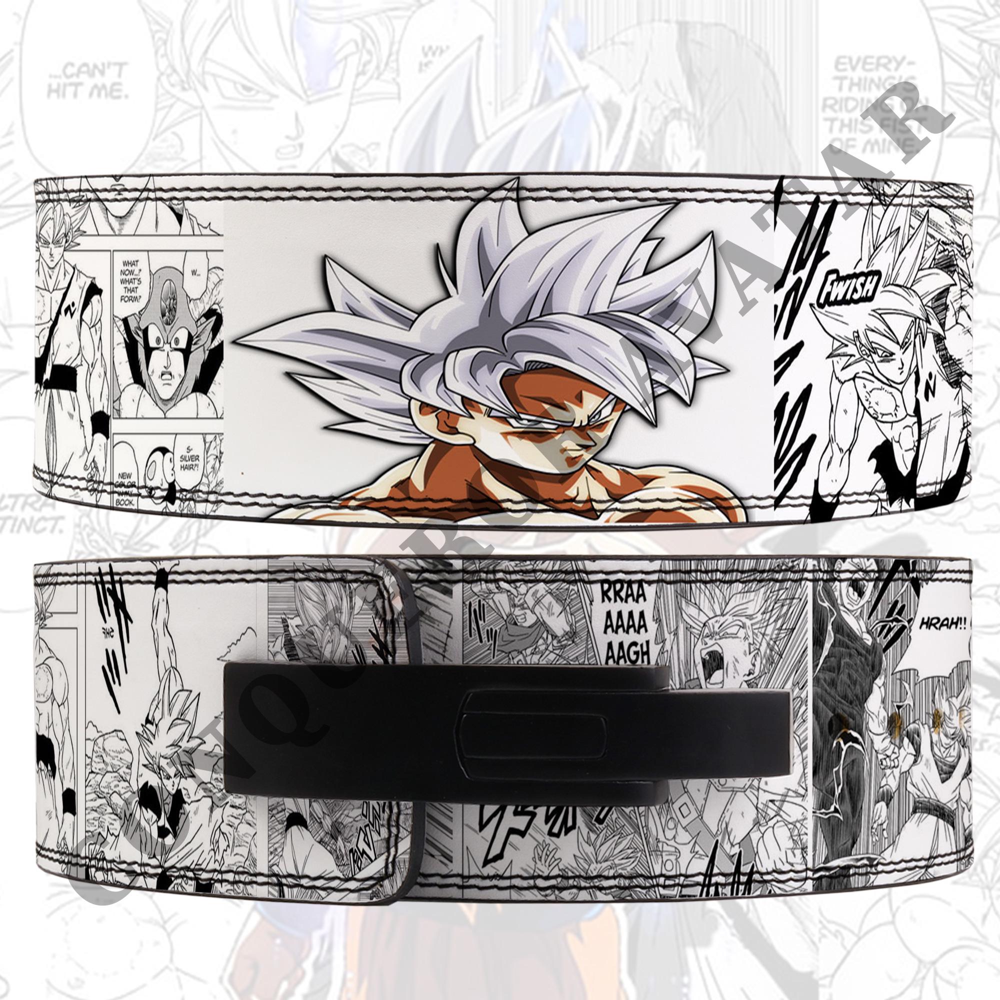 Goku Anime Powerlifting Lever Lifting Belt , Goku Ultra Instinct Lever ...