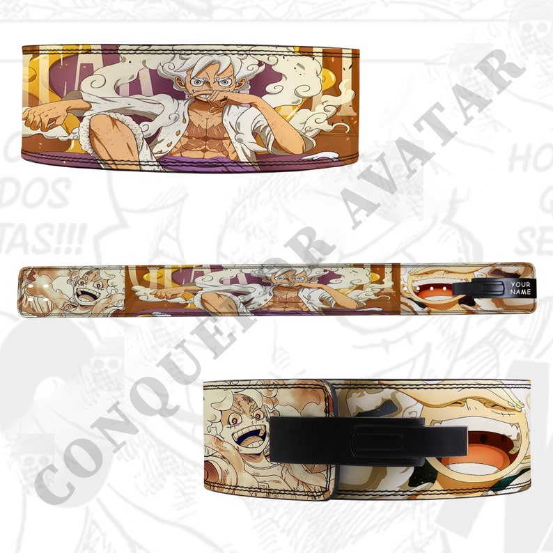 Luffy One Piece Anime Powerlifting Lever Belt | One Piece Anime Gym ...