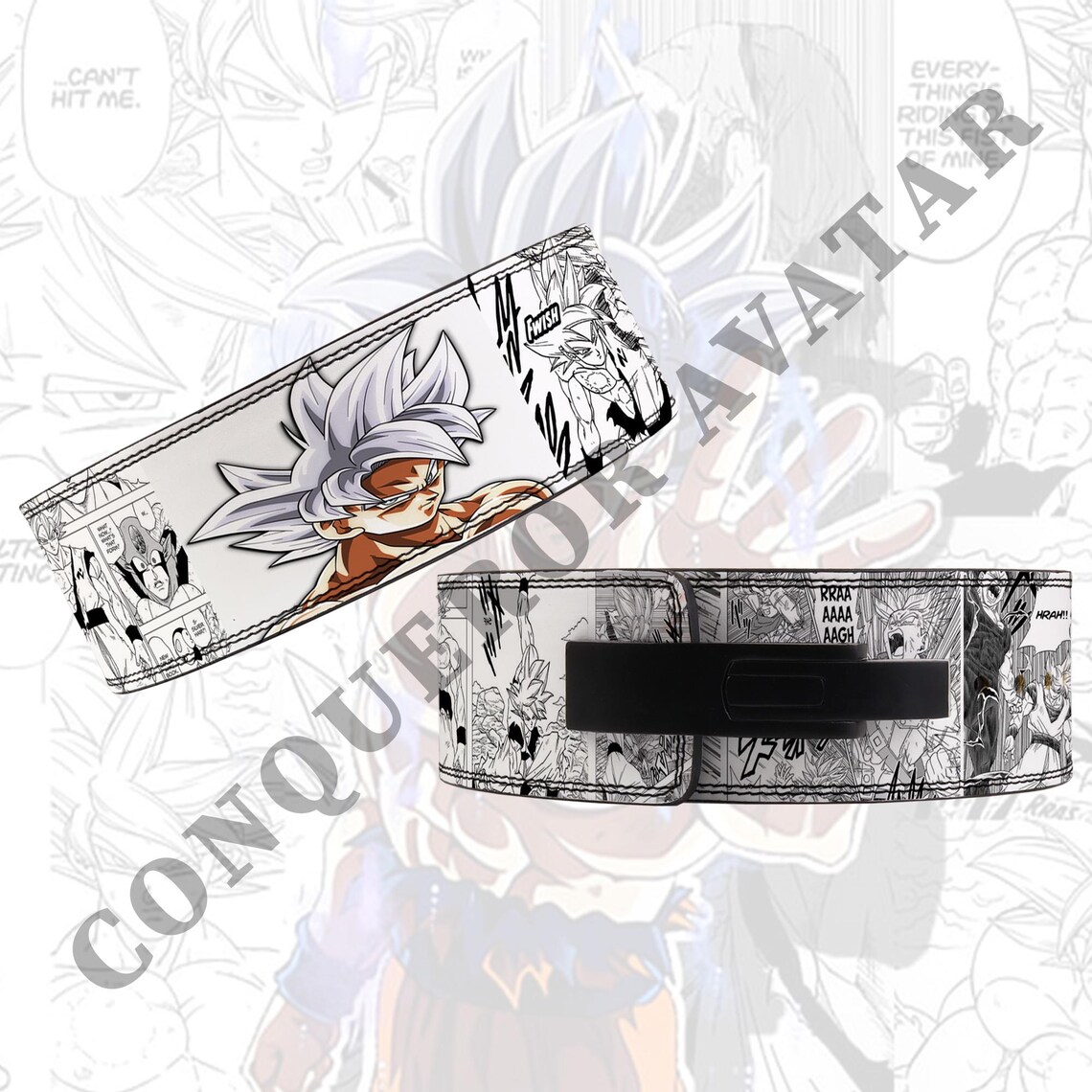 Goku Anime Powerlifting Lever Lifting Belt , Goku Ultra Instinct Lever ...