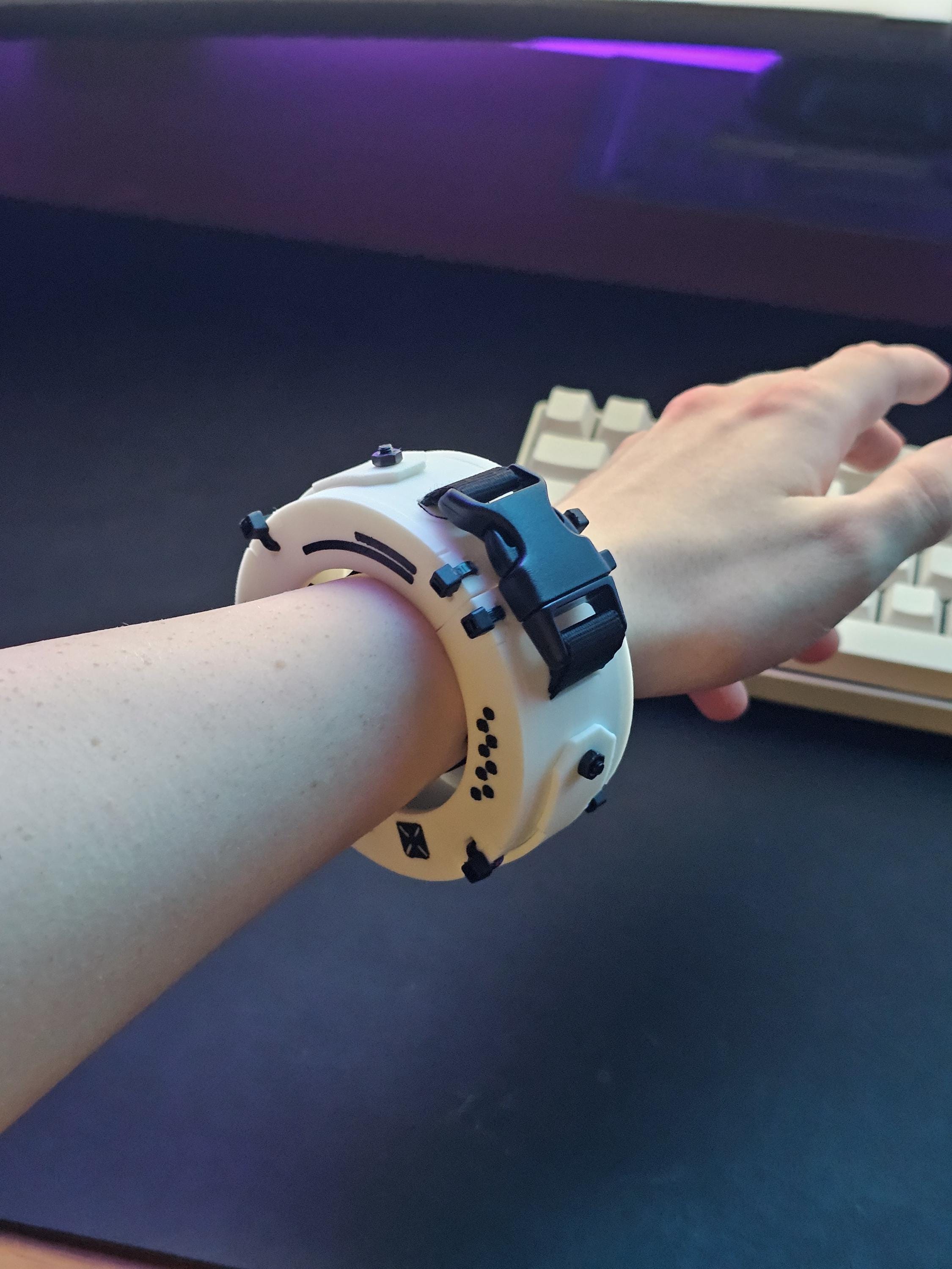 Cyberpunk Techwear Bracelet Wristband: Futuristic Wearable Tech for Sci ...