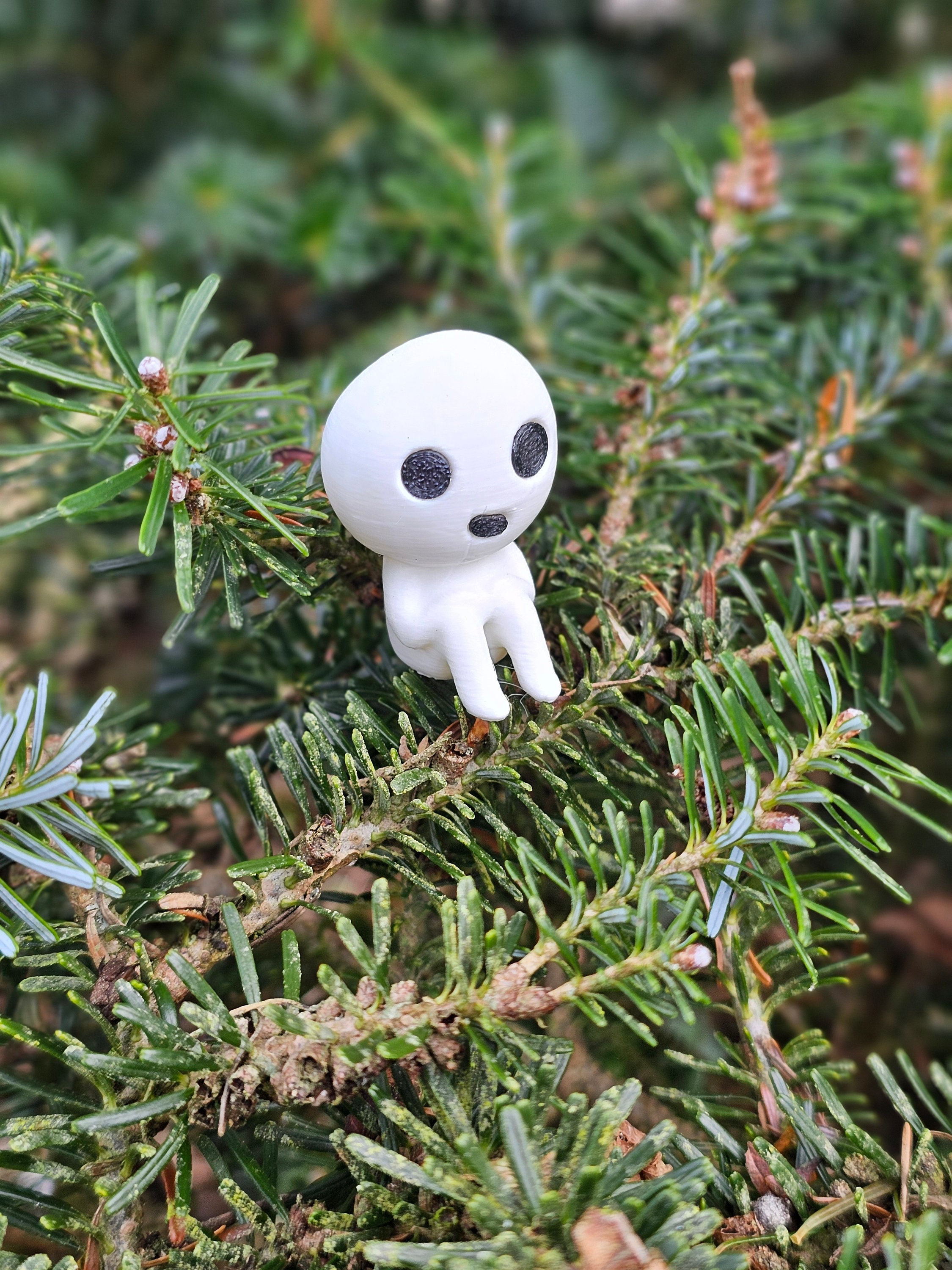 Japanese Kodama, Enchanted Forest Spirit 3d Printed 4 Pack - Etsy