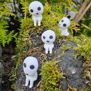 Japanese Kodama, Enchanted Forest Spirit 3d Printed 4 Pack - Etsy