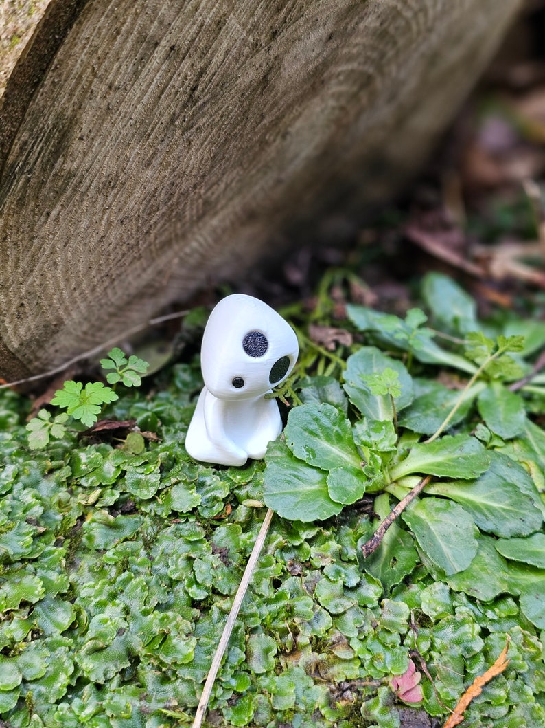 Japanese Kodama, Enchanted Forest Spirit 3d Printed 4 Pack - Etsy