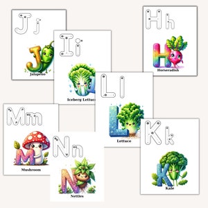 Vegetable ABC Book / Learning Cards/ Digital Download, Printable ...