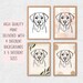 Labrador Dog Line Art Print Printable | Instant Download | Elegant ...