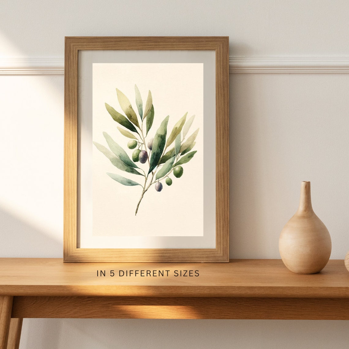 Vintage Olive Tree Branch Print Instant Download Decor Art Earthy Tone ...