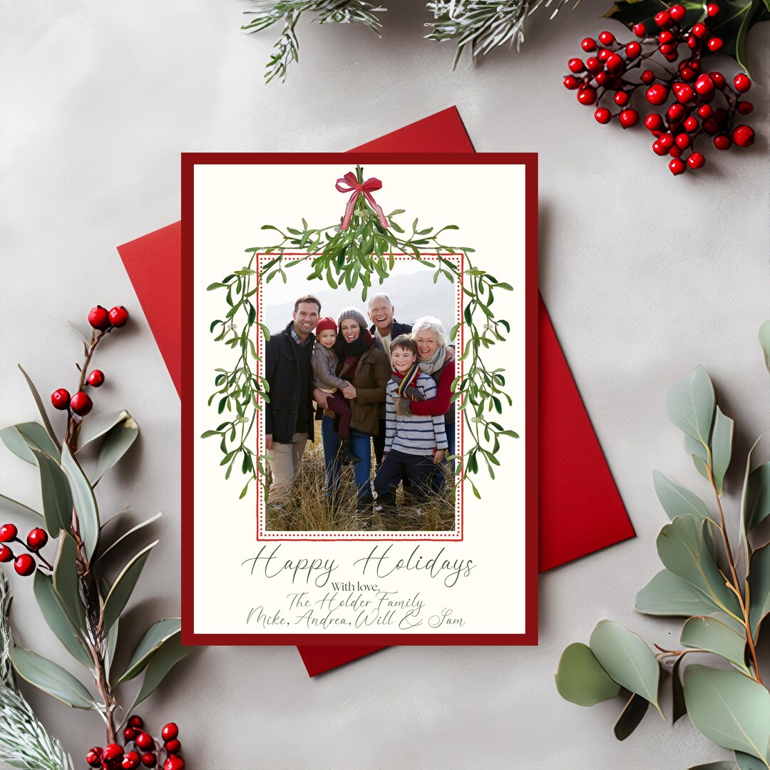 Personalized Christmas Card, Family Holiday Card, Photo Christmas Cards ...