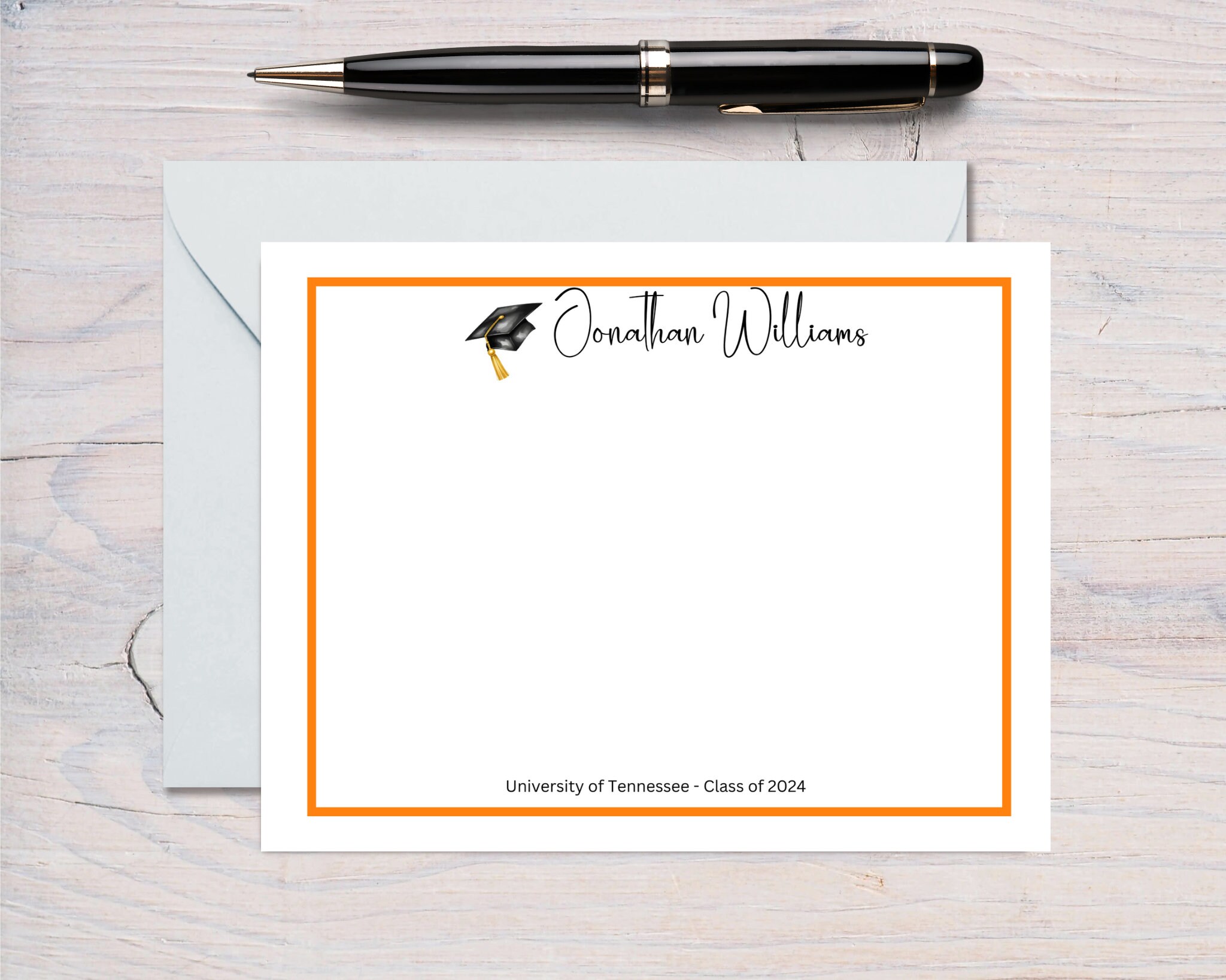 Personalized Graduation Note Cards Custom Graduate Thank You Card Class ...