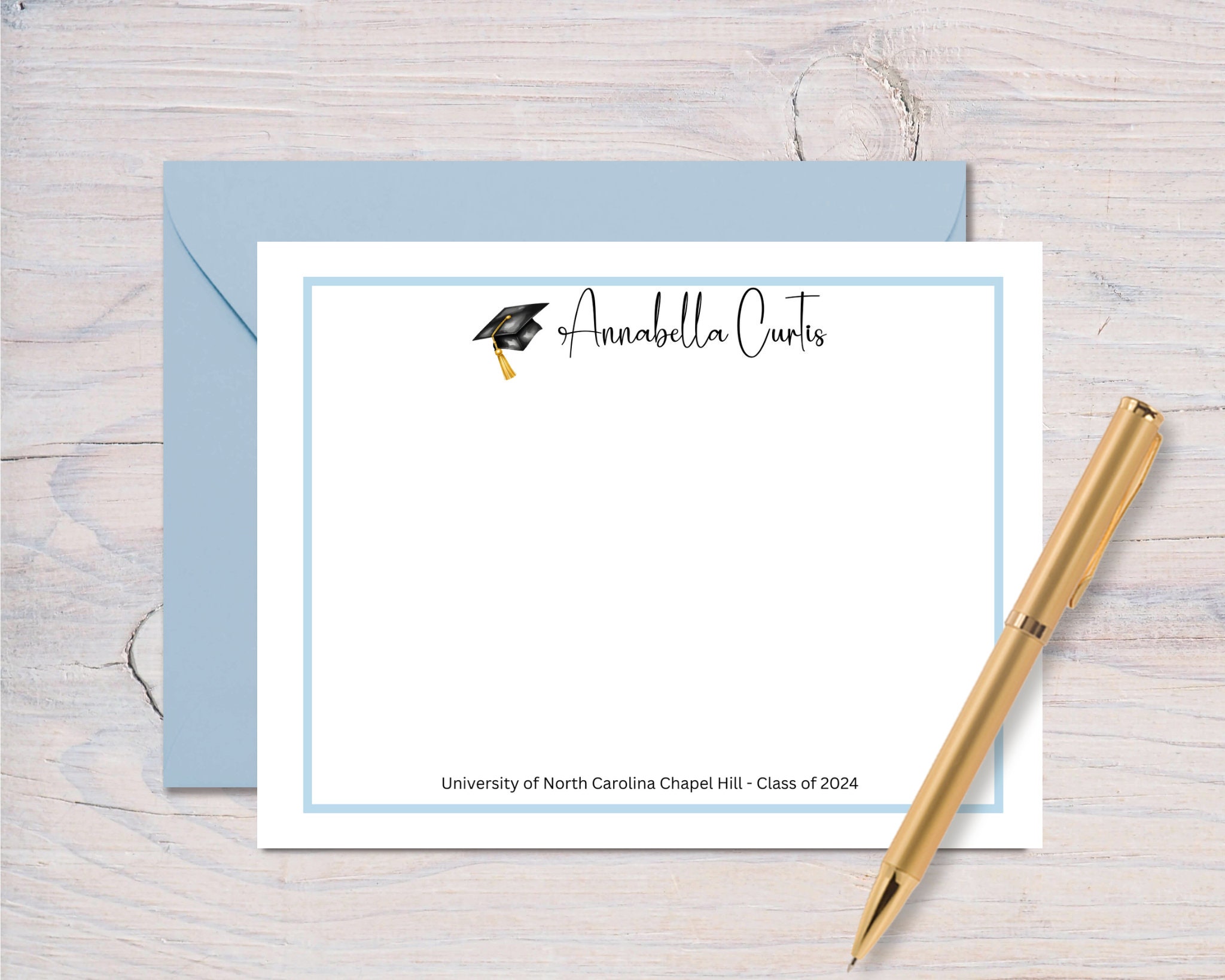 Personalized Graduation Note Cards Custom Graduate Thank You Card Class ...