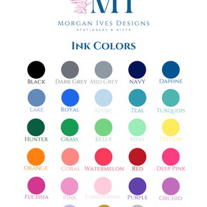 Personalized Note Cards Customized Stationery Set Simple Script ...