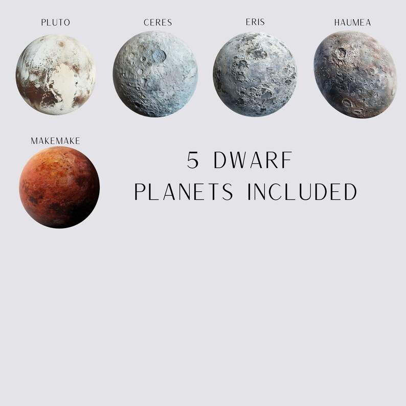 Realistic Planets Clipart, Solar System Pngs, Education Clip Art ...
