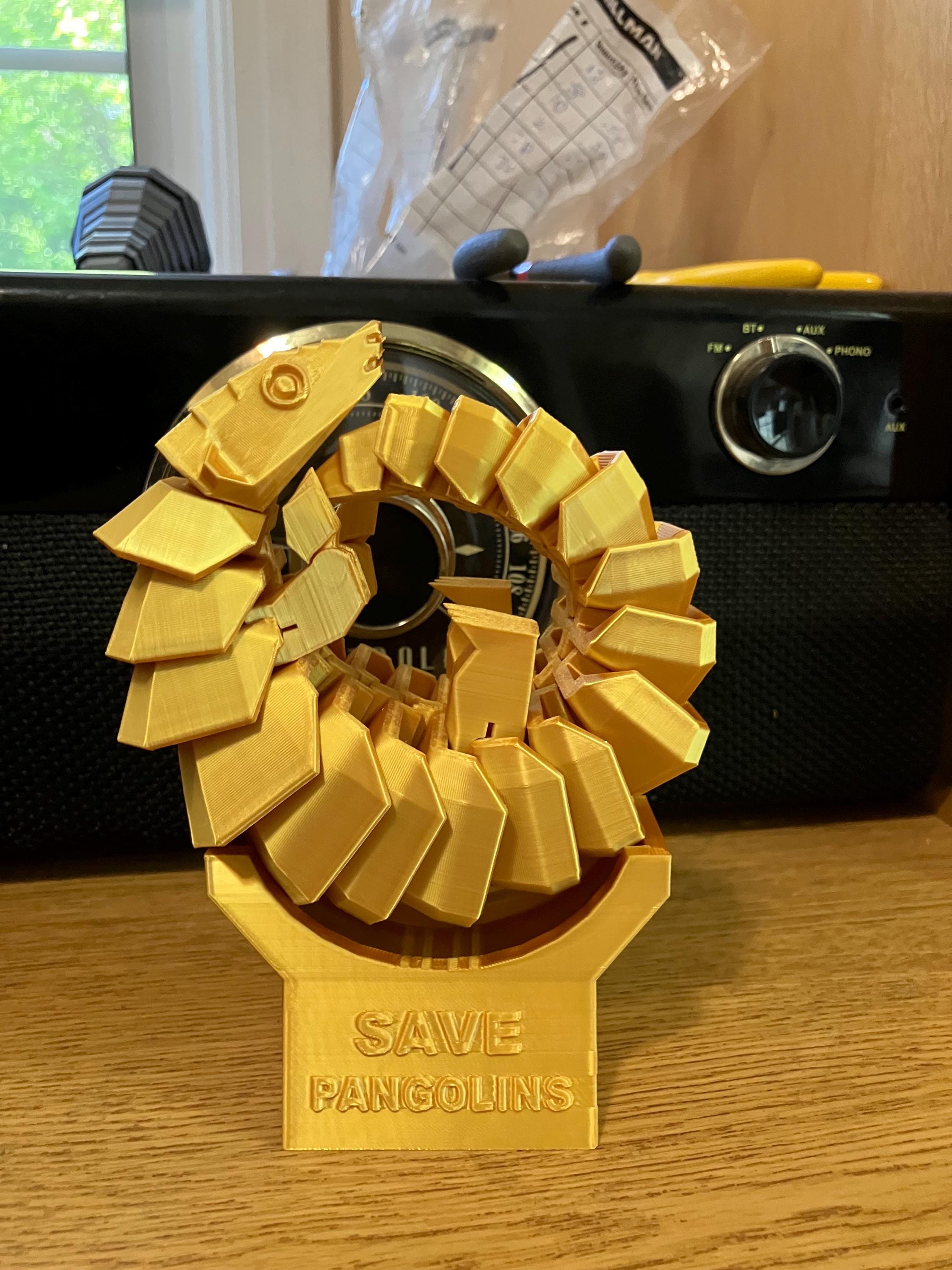 3D Printed Fidget Pangolin With Stand - Etsy