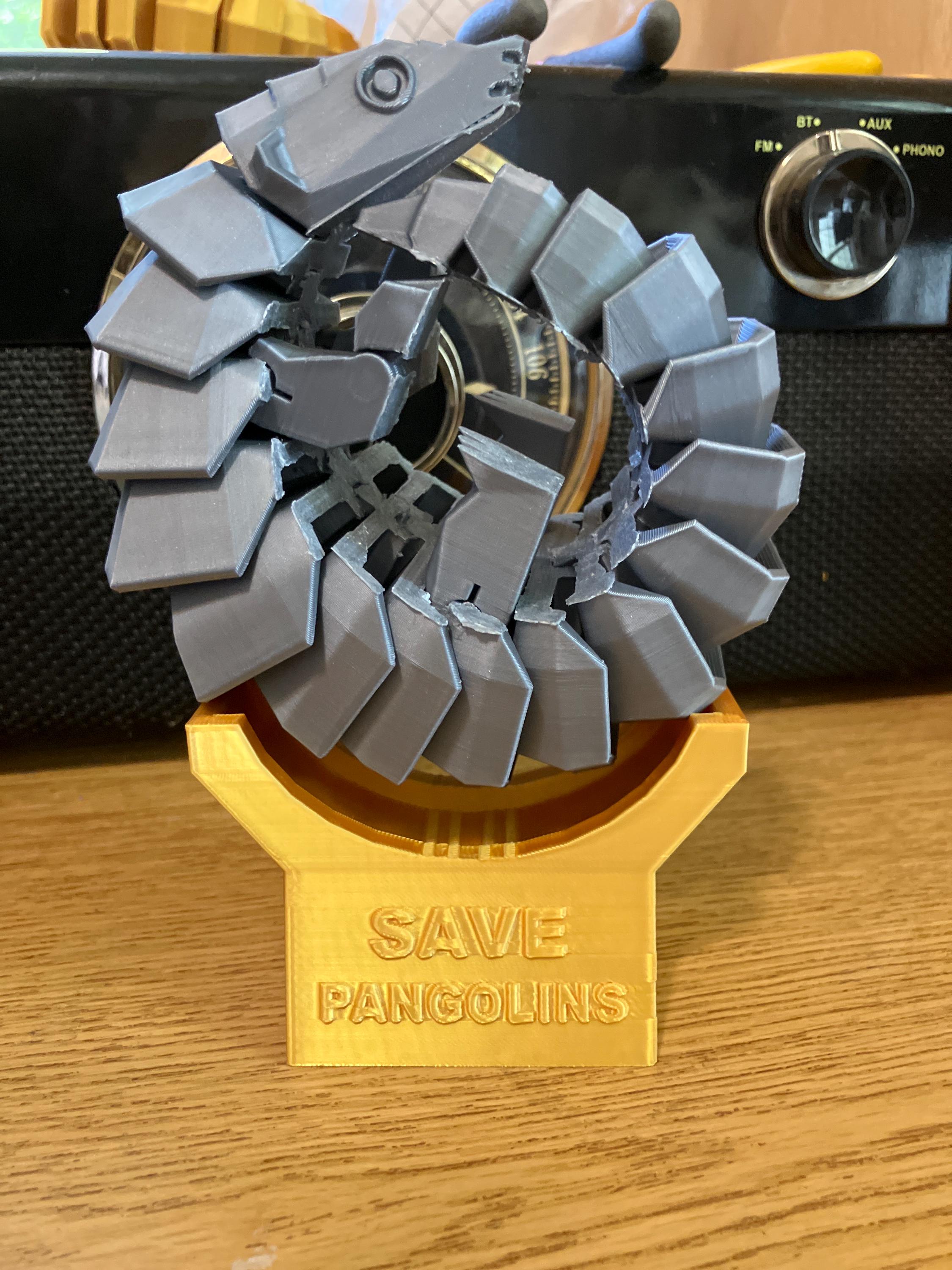 3D Printed Fidget Pangolin With Stand - Etsy