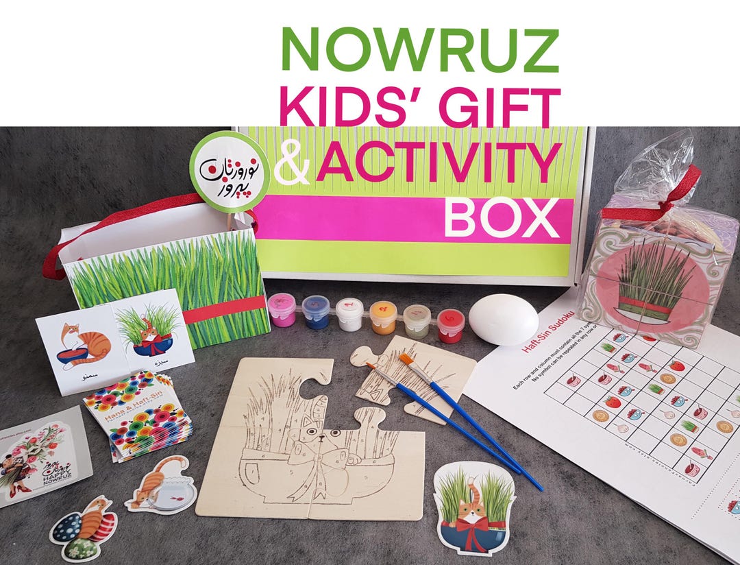 Nowruz Activity and Gift Box for Kids, Nowruz Game, Nowruz Gift, Nowruz ...