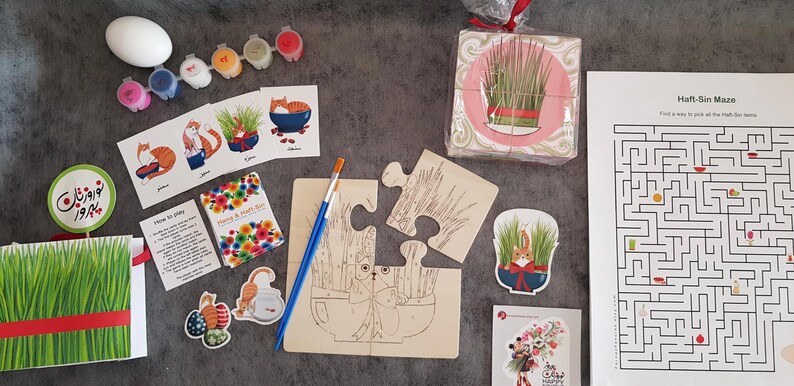 Nowruz Activity and Gift Box for Kids, Nowruz Game, Nowruz Gift, Nowruz ...
