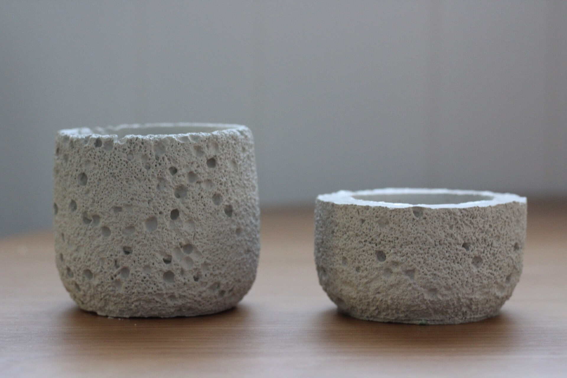 Cement Moon Texture Jars | Cement Jar | Cement Candle Jar | Cement ...