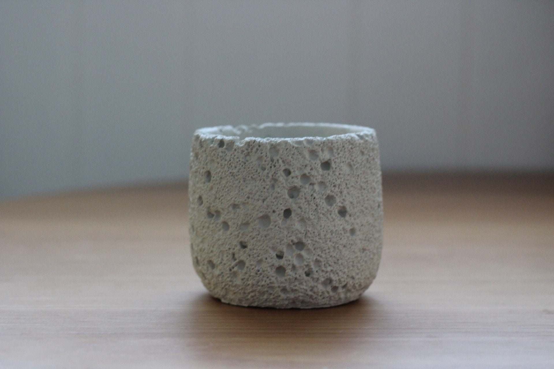 Moon Texture Cement Jar | Rustic Bathroom Decor - Etsy