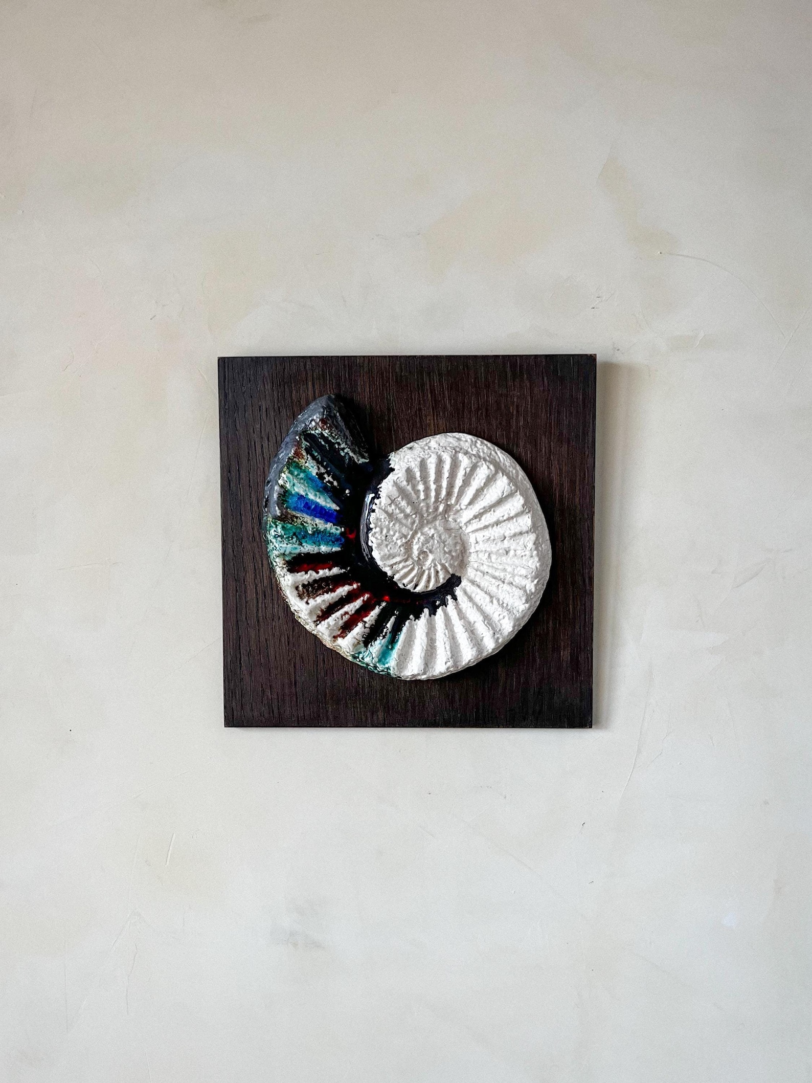 Fossil, Art Pano, Wall Panel, Ceramic Plate, Handmade Ceramic, Wall ...