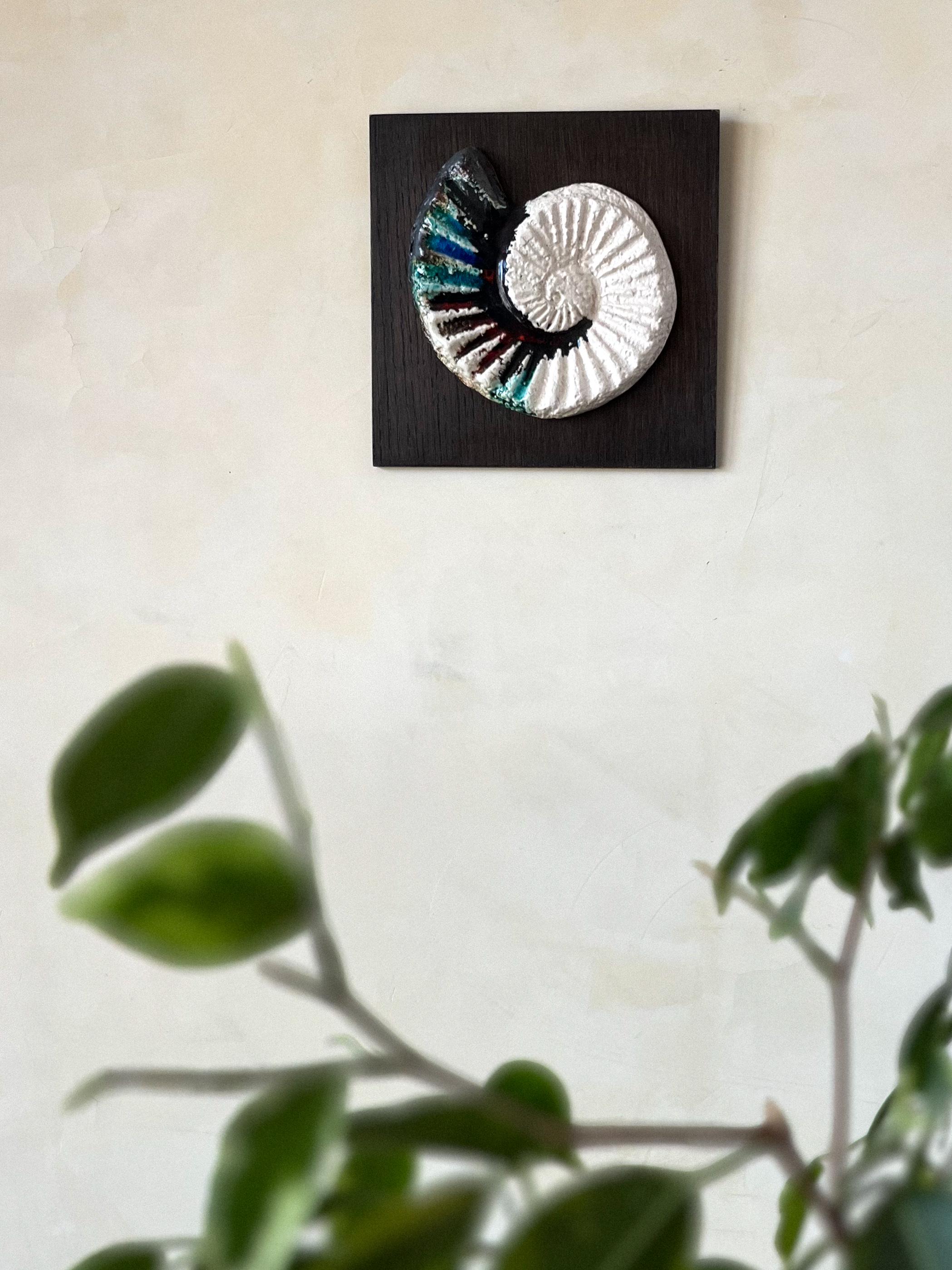 Fossil, Art Pano, Wall Panel, Ceramic Plate, Handmade Ceramic, Wall ...