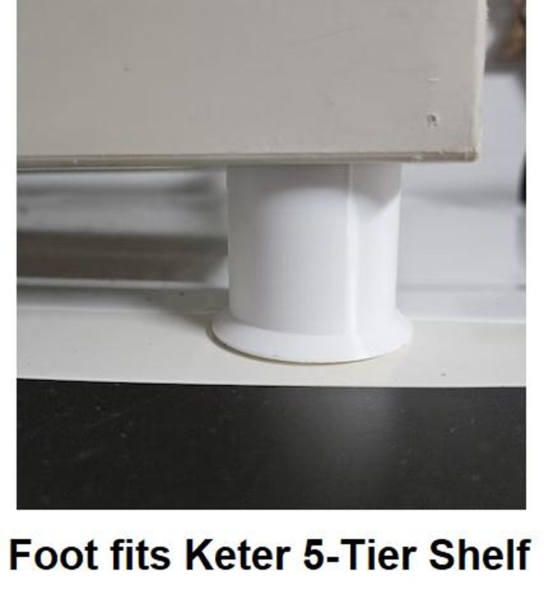 HDX 5-tier Shelf Compatible Foot and Cap, Also Compatible With Keter 5 ...