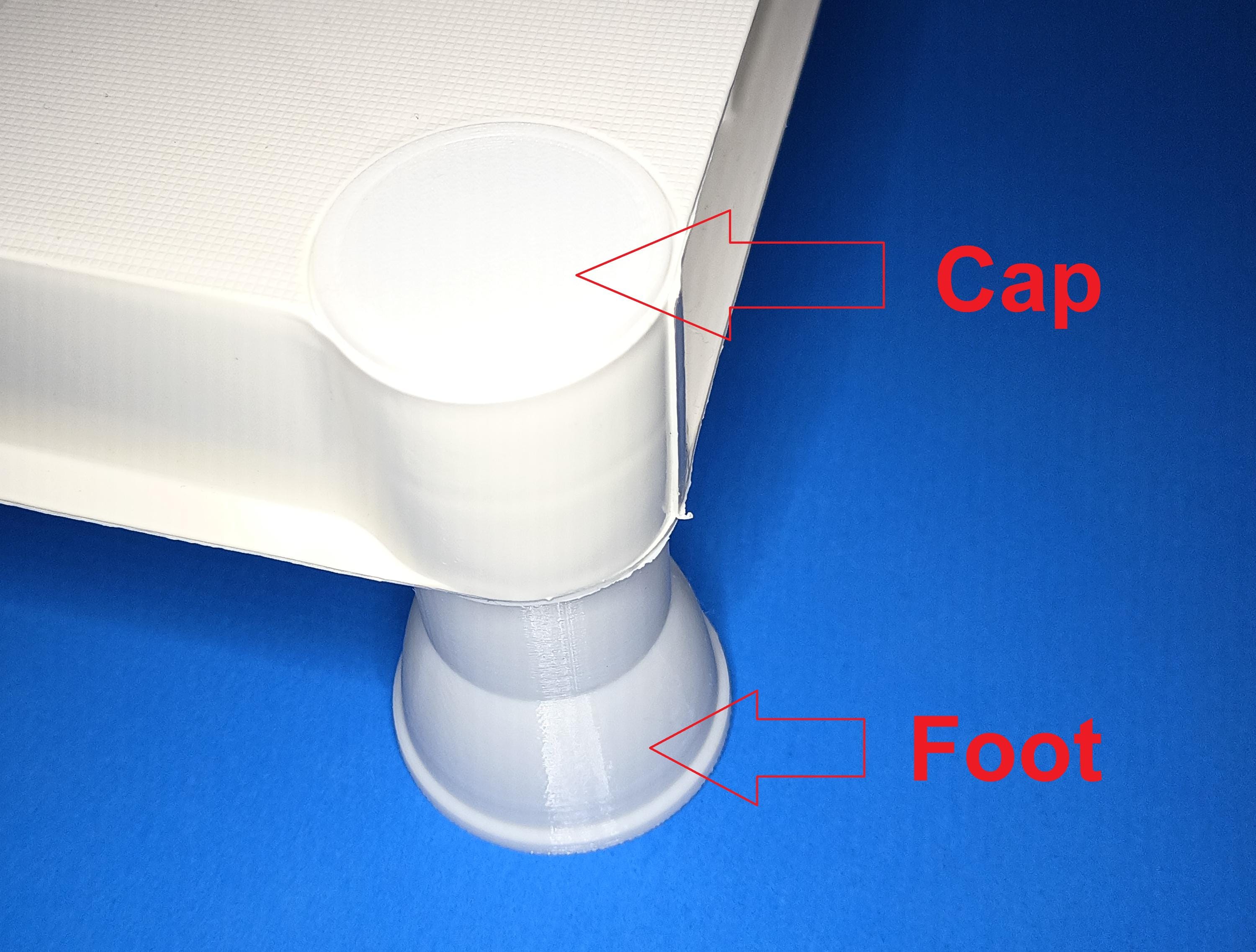 HDX 4-tier Shelf Compatible Foot and Cap - Etsy