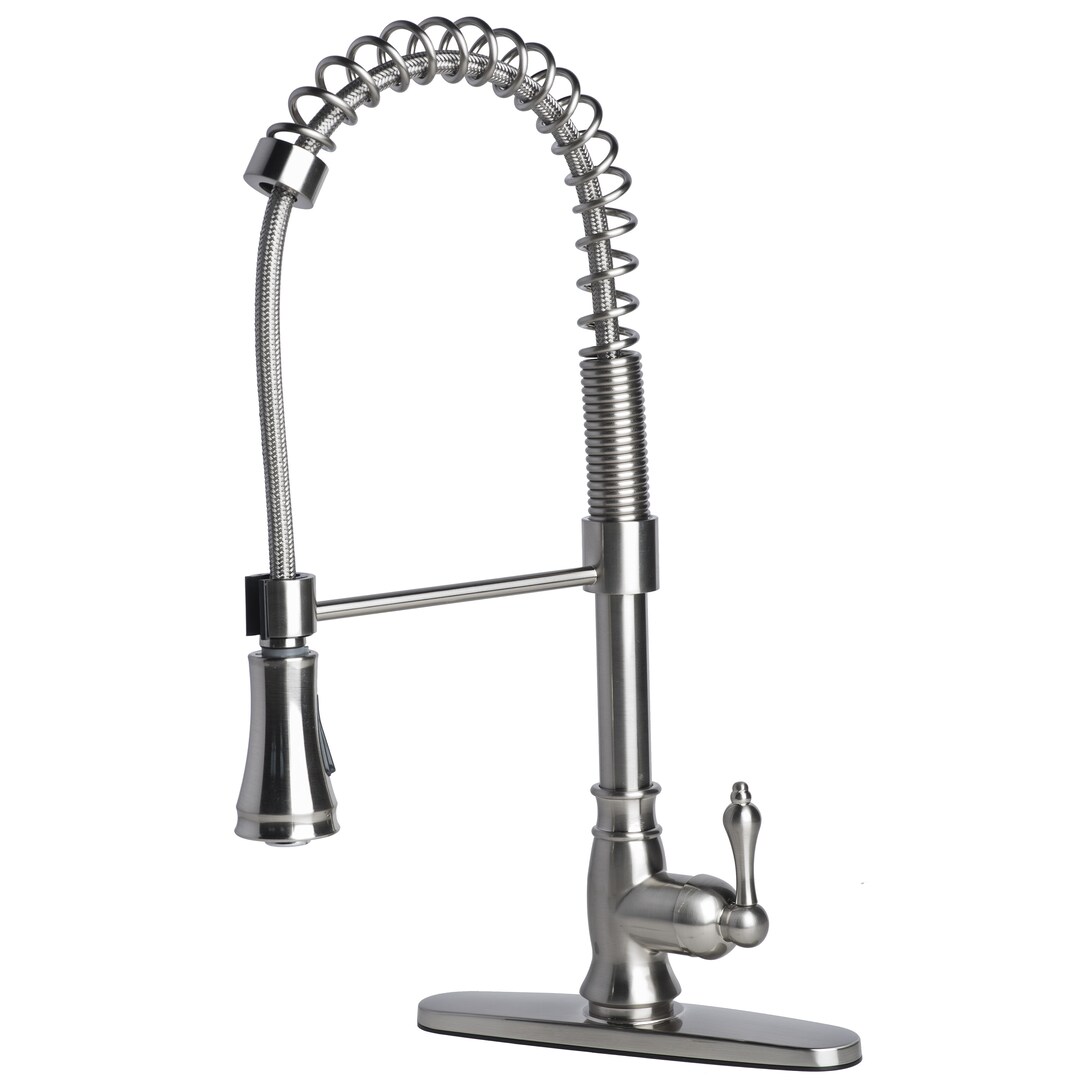 Single Handle Spring Pull-down Kitchen Faucet With Optional Soap ...