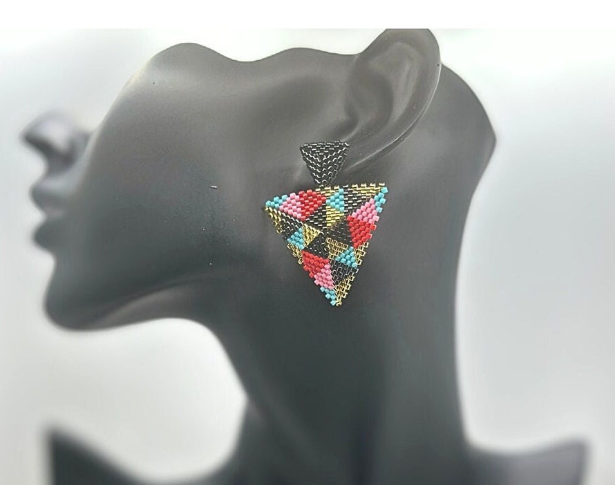 Kattaleya Earrings Miyuki Hand Made - Etsy