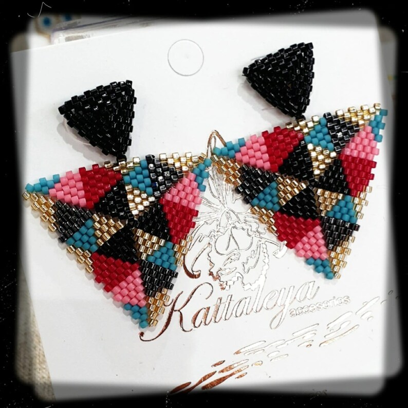 Kattaleya Earrings Miyuki Hand Made - Etsy