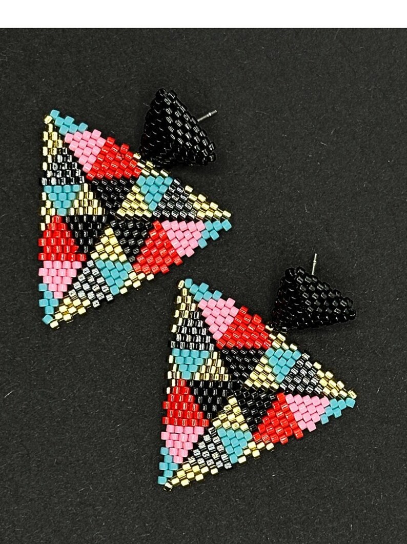 Kattaleya Earrings Miyuki Hand Made - Etsy
