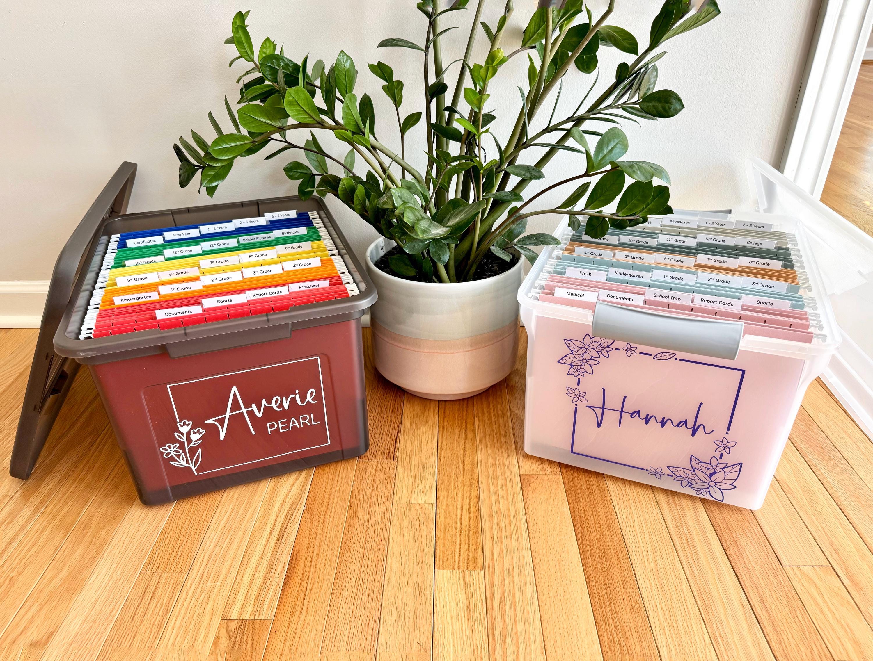 Fully Assembled & Customizable File Storage Organizer Box - Etsy