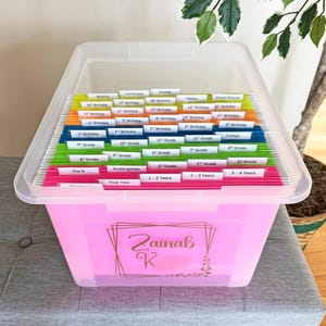 Fully Assembled & Customizable File Storage Organizer Box - Etsy