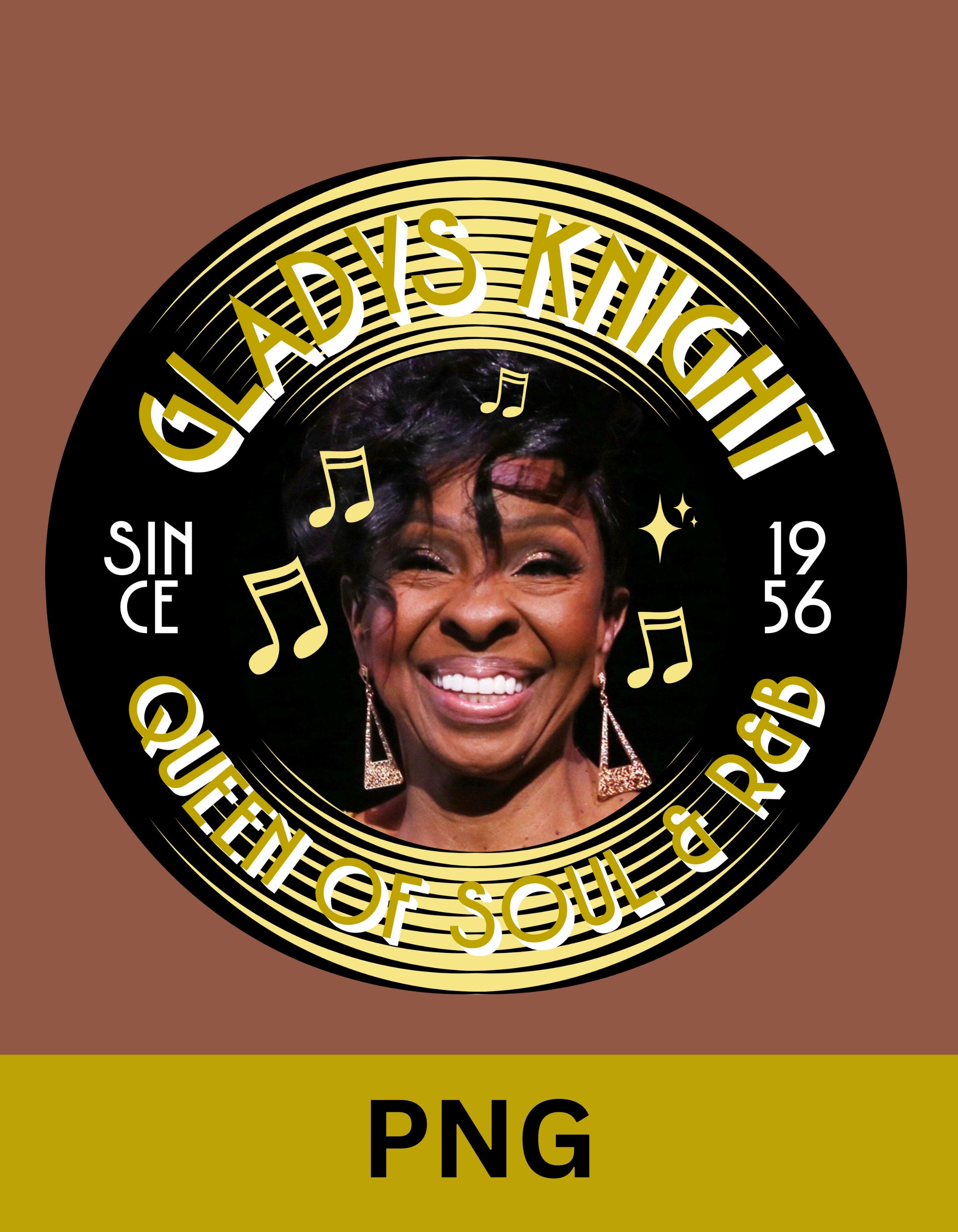Gladys Knight Queen of Soul & Rnb Legend Digital Download PNG DTF DTG ...