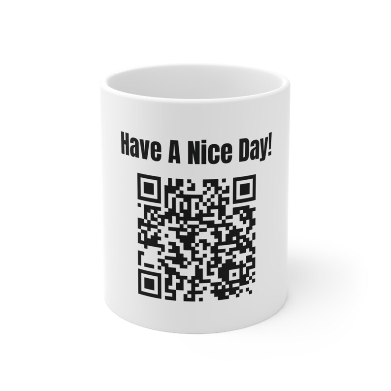 Rick Roll QR Code Mug - Etsy