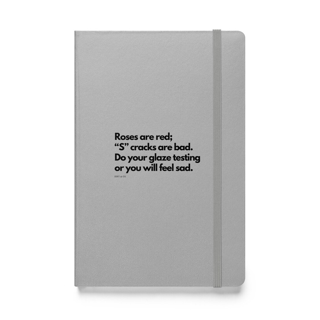 Glaze Testing Poem Hardcover Bound Notebook/journal - Etsy