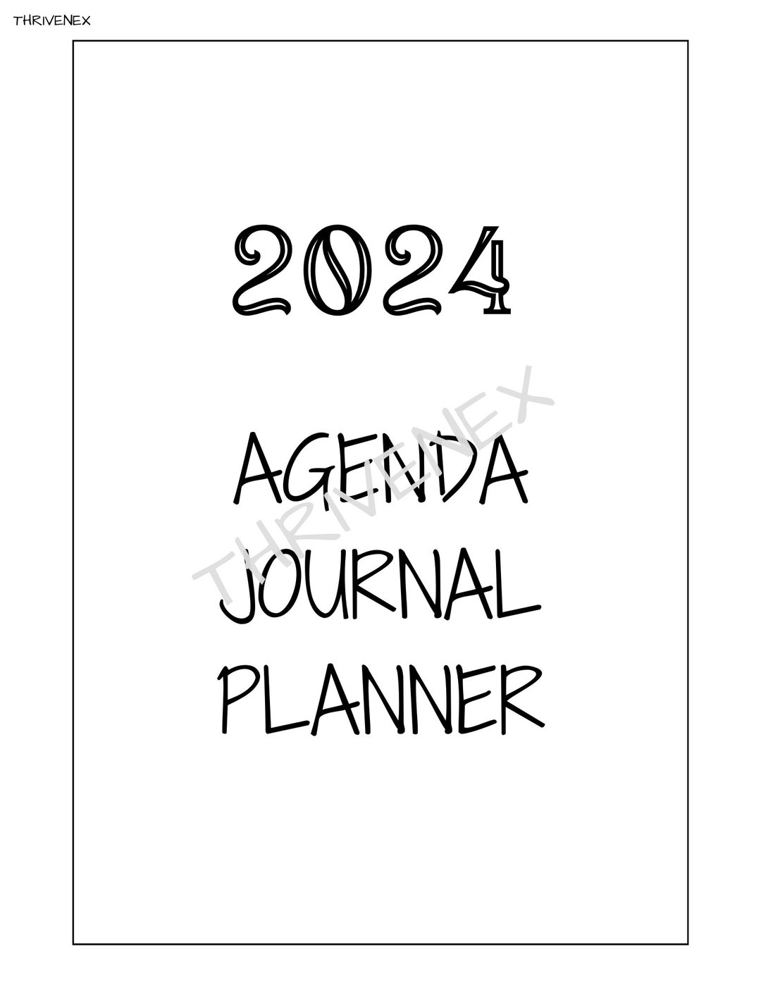 2024 Calendar Digital Journal Planner Task Organizer Financial Records ...