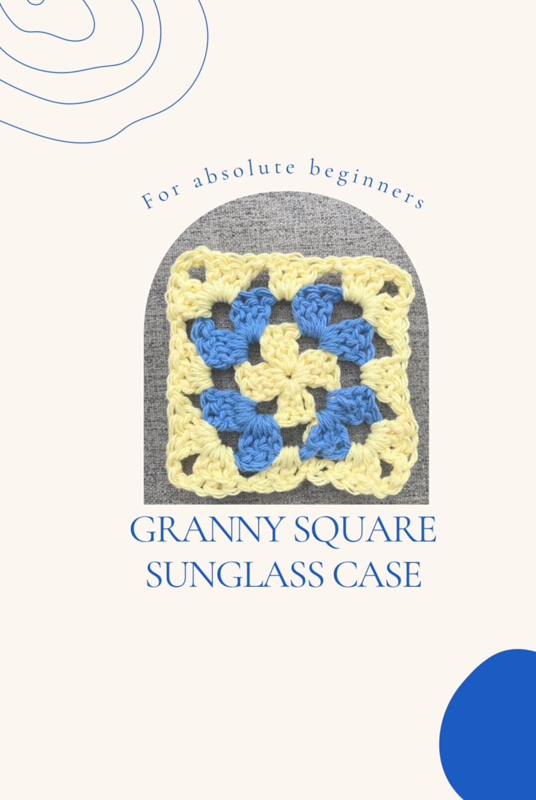 PATTERN ONLY- Crochet Granny Square Sunglass Case for Beginners - Etsy