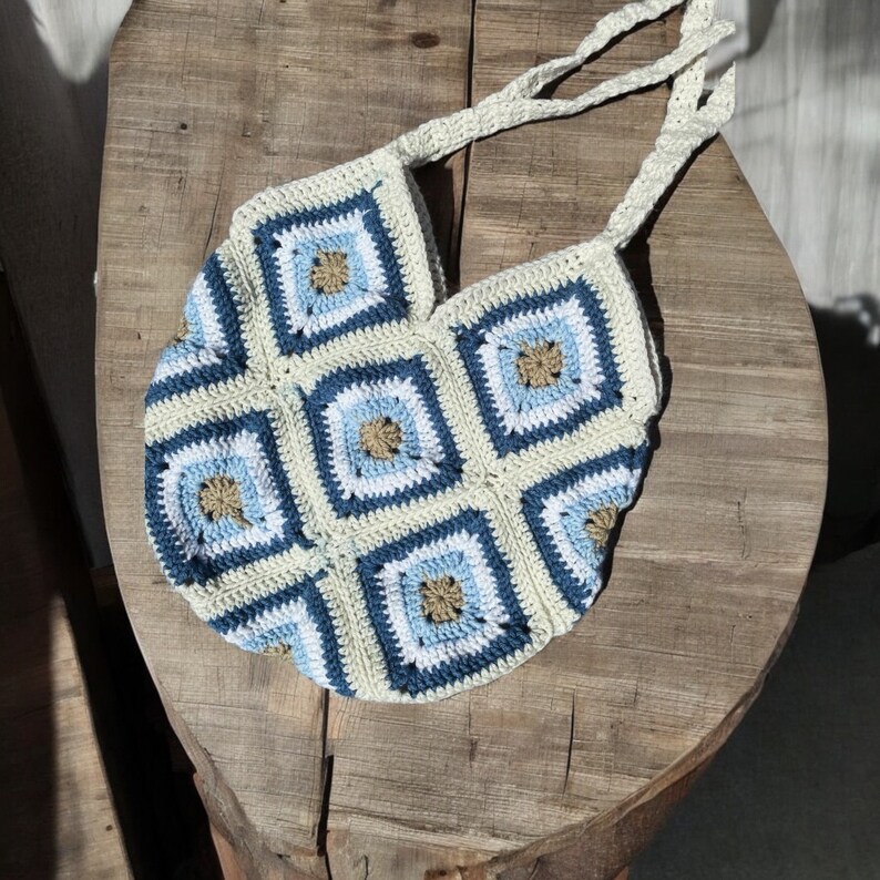 PATTERN ONLY- Crochet Granny Square Tote Bag - Etsy