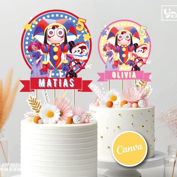 Circus Cake Topper - Etsy