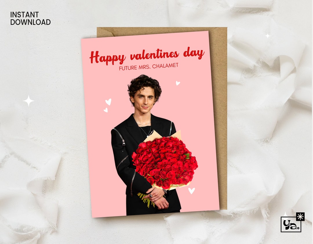 Valentine's Day Card, Digital Instant Download Valentine's Day Card ...