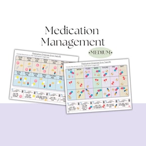 Functional Skills: Medication Organizer Medium - Etsy