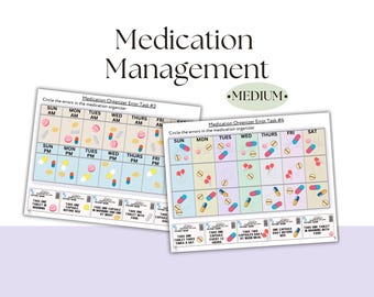 Functional Skills: Medication Organizer Medium - Etsy