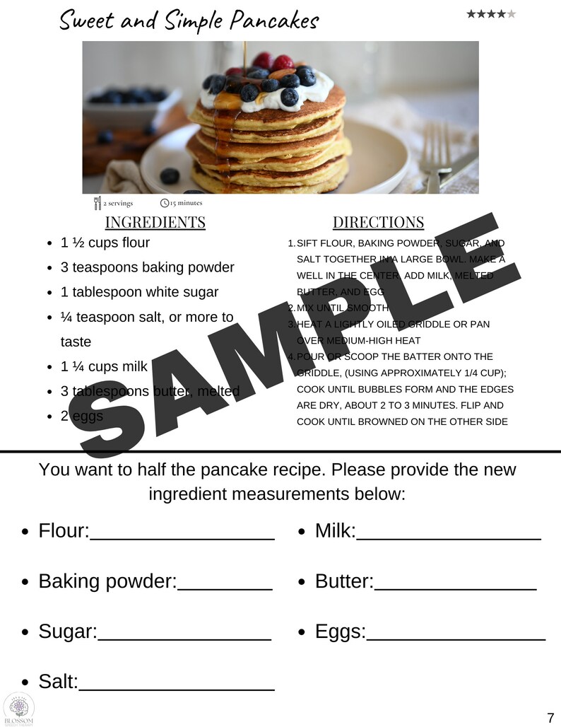 Functional Skills: Recipe Modification - Etsy