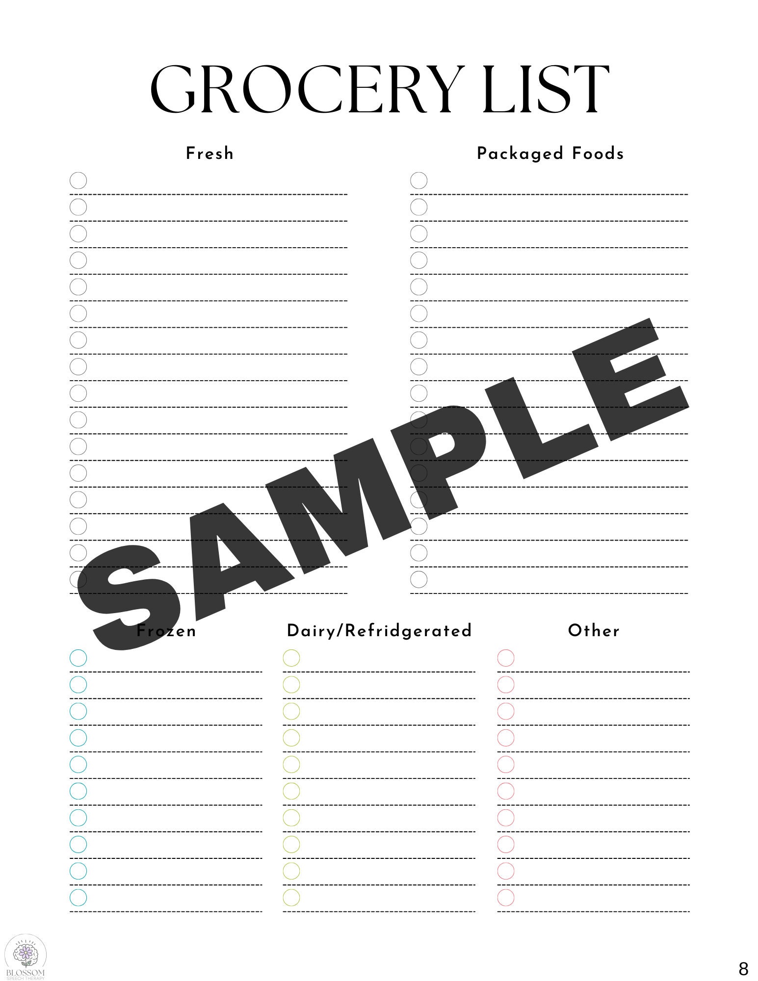 Functional Skills: Grocery List Creation - Etsy