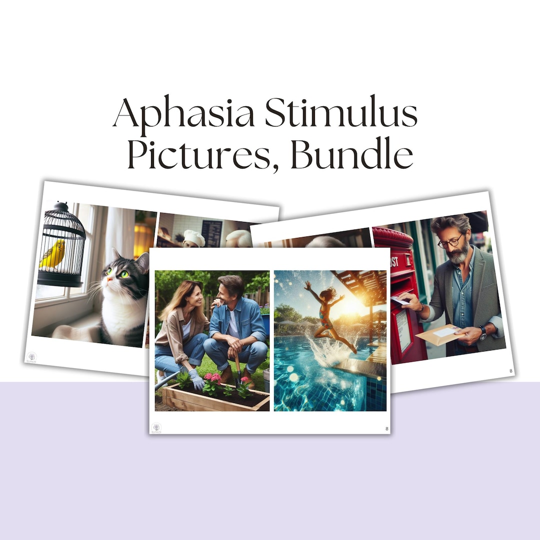 Aphasia Stimulus Pictures (bundle) - Etsy