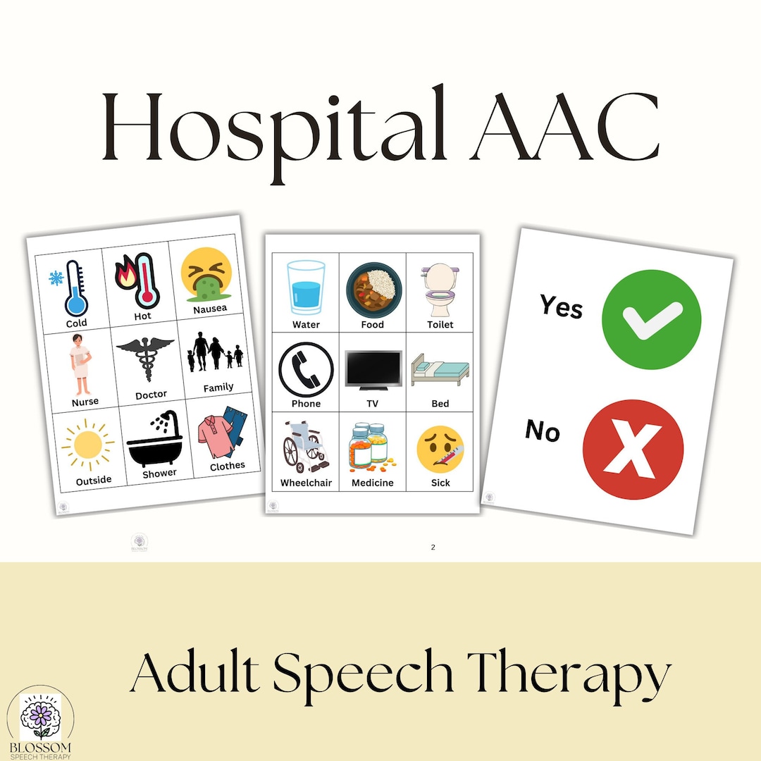 Hospital AAC Communication Board - Etsy
