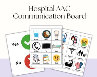 Hospital AAC Communication Board - Etsy