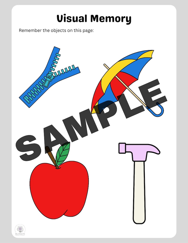 Cognitive Skills: Visual Short-term Memory Task for Adult Speech ...