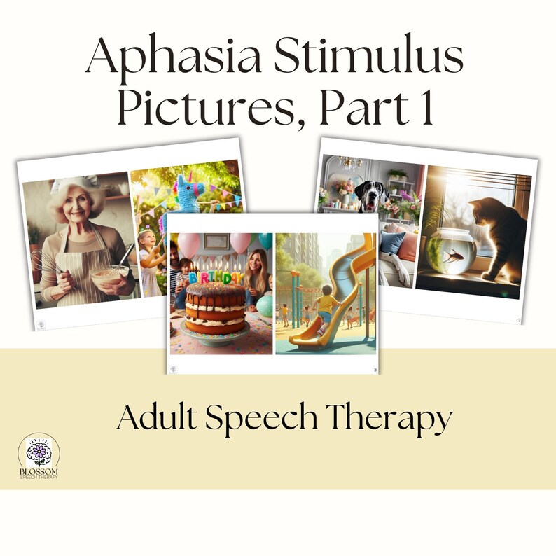 Aphasia Stimulus Pictures part 1 - Etsy