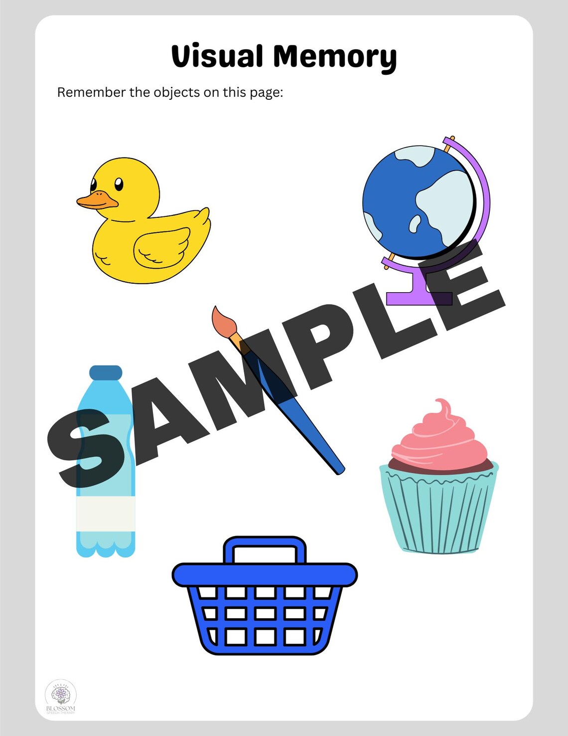 Cognitive Skills: Visual Short-term Memory Task for Adult Speech ...